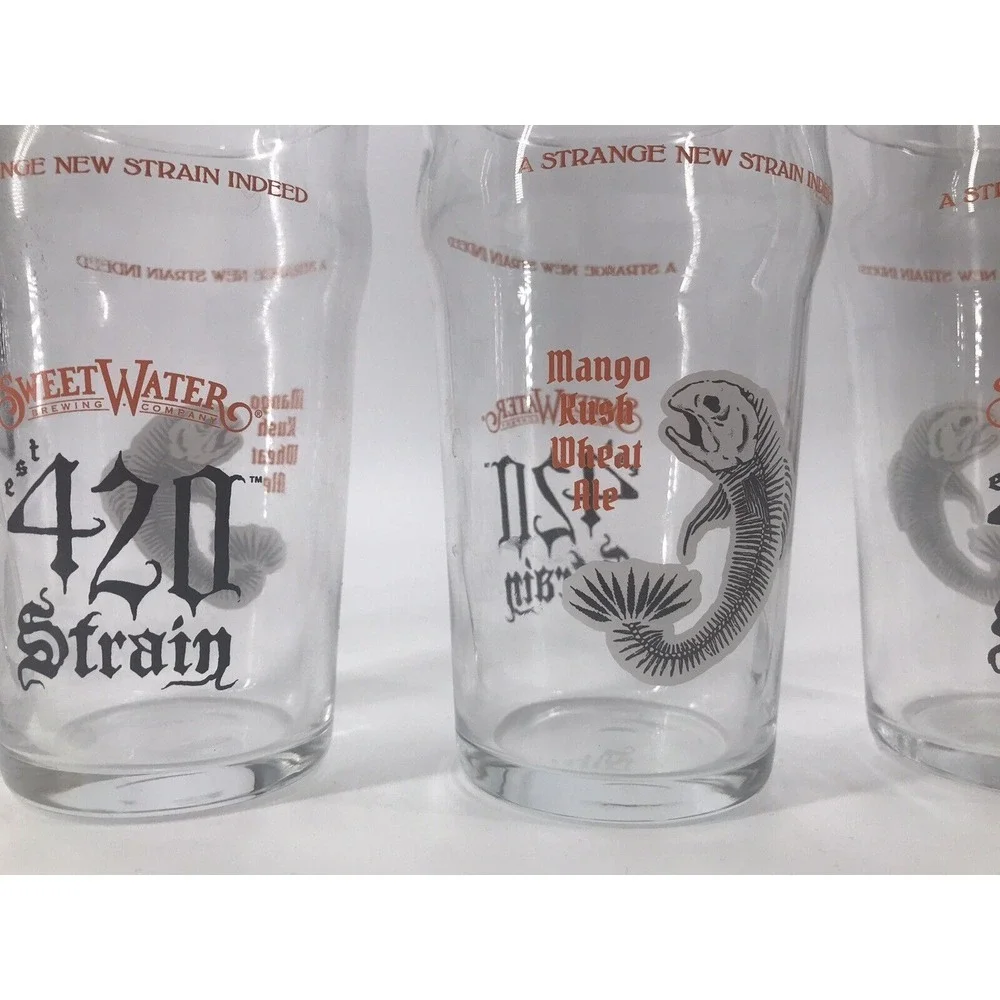 Dining | Sweet Water Brewing Company 42 Wheat Ale Pilsner Glasses Kush ...